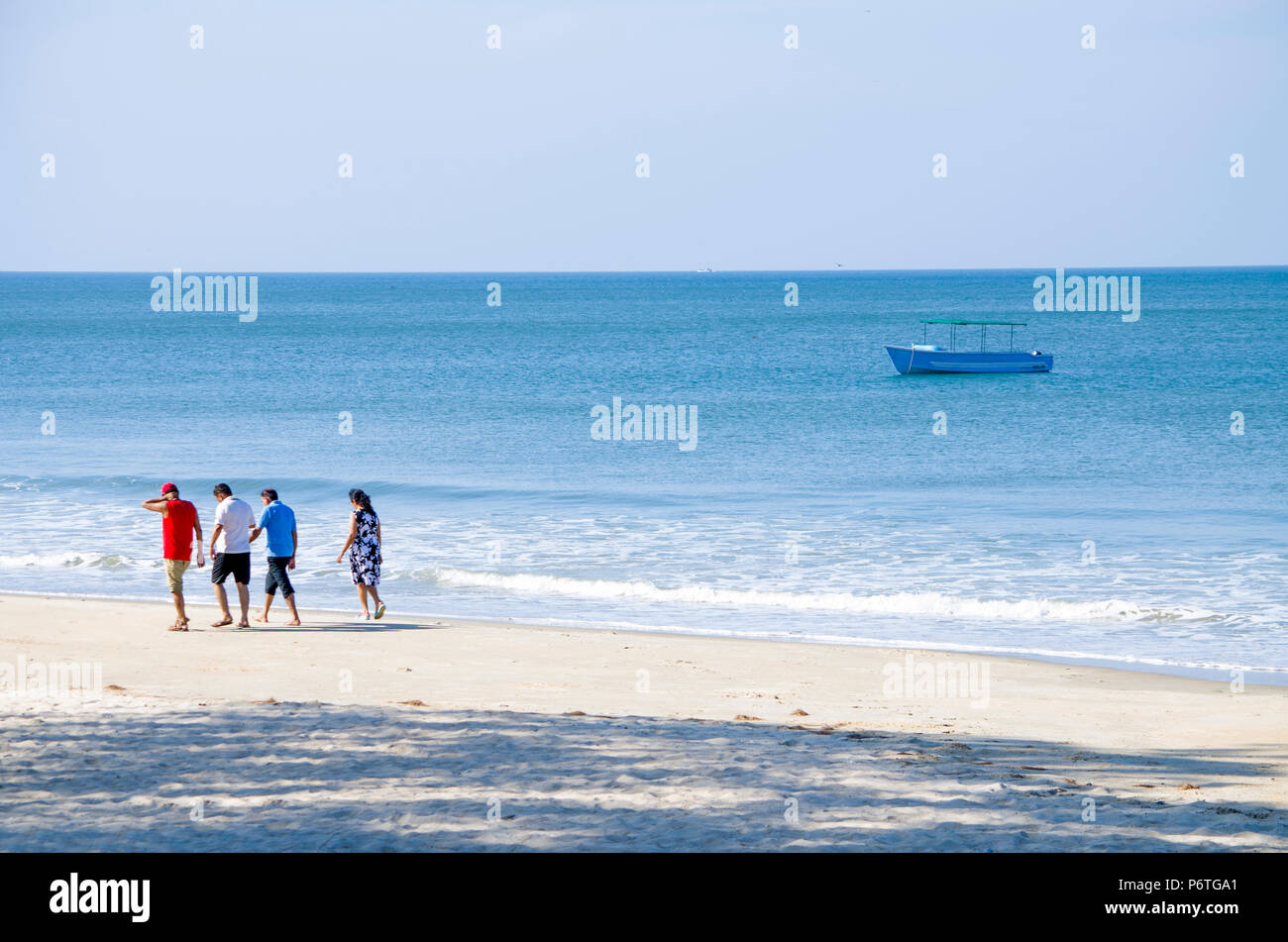 Beautiful landscape the Arabian blue Sea in Goa India Stock Photo - Alamy