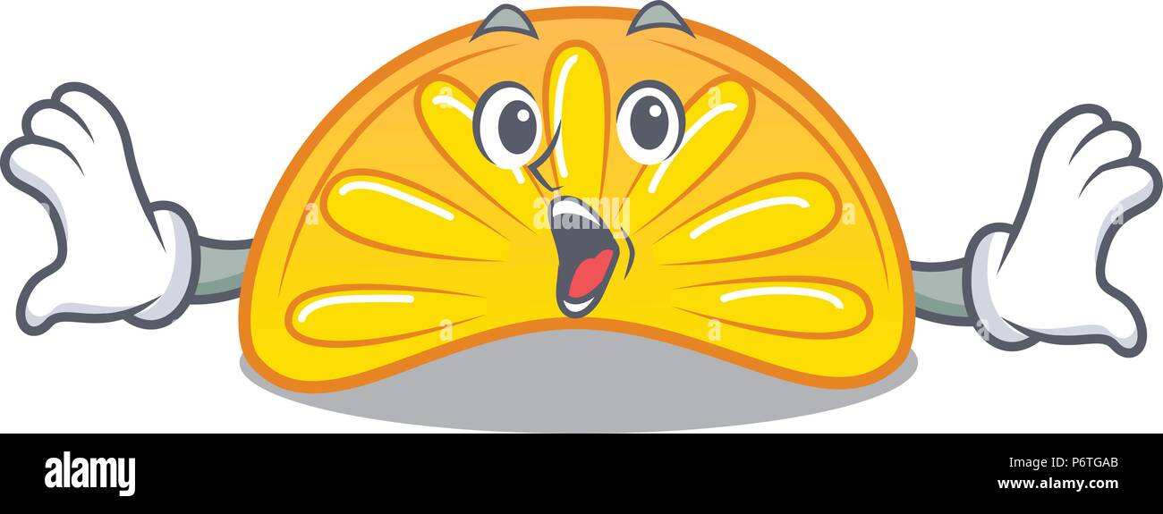 Surprised orange jelly candy mascot cartoon Stock Vector Image & Art ...