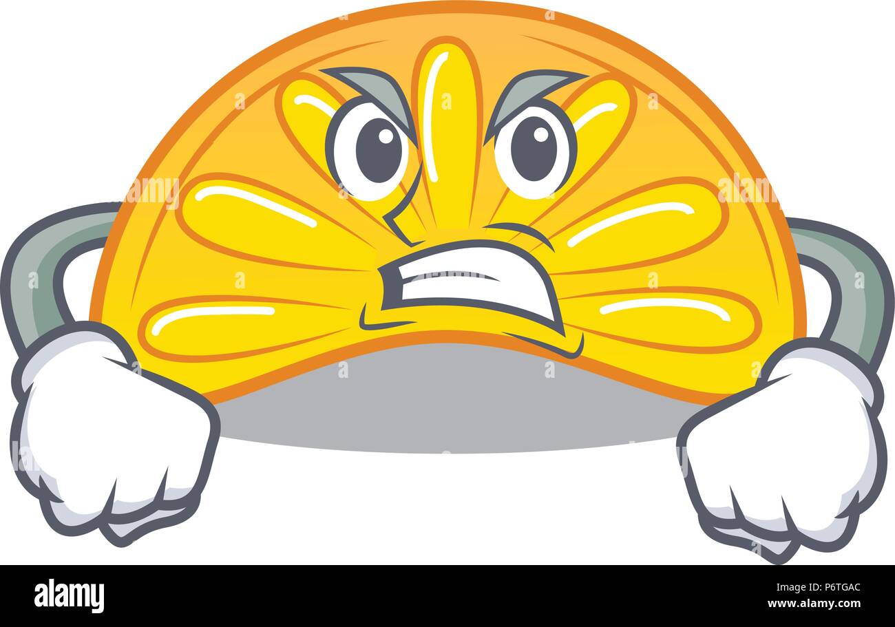 Angry orange jelly candy mascot cartoon Stock Vector Image & Art - Alamy