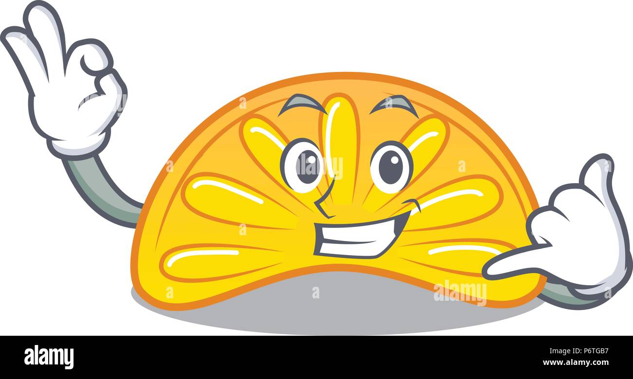 Call me orange jelly candy mascot cartoon Stock Vector Image & Art - Alamy