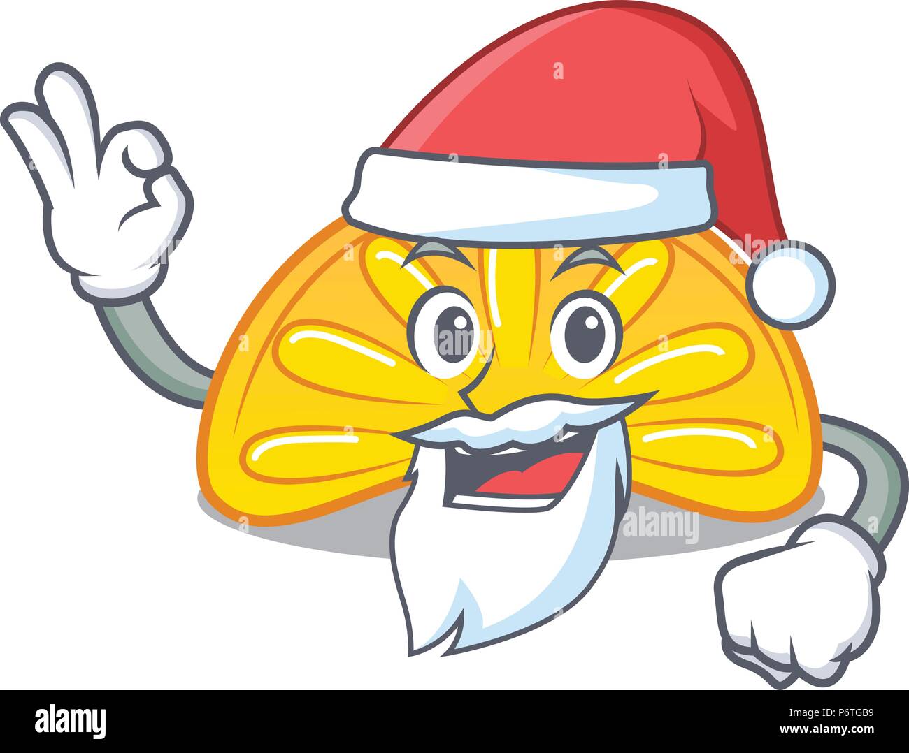 Santa orange jelly candy mascot cartoon Stock Vector Image & Art - Alamy