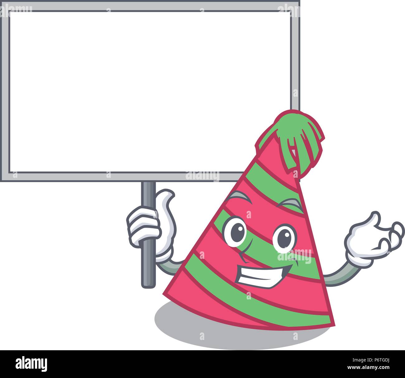 Bring board party hat character cartoon Stock Vector Image & Art - Alamy