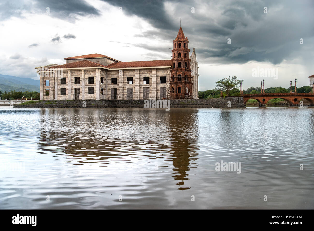 Spanish style church at Bataan, Philippines Stock Photo - Alamy