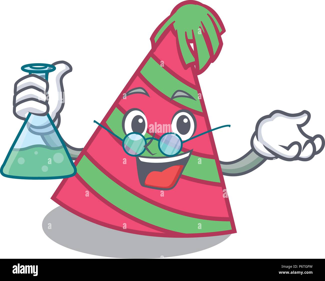 Professor party hat character cartoon Stock Vector Image & Art - Alamy