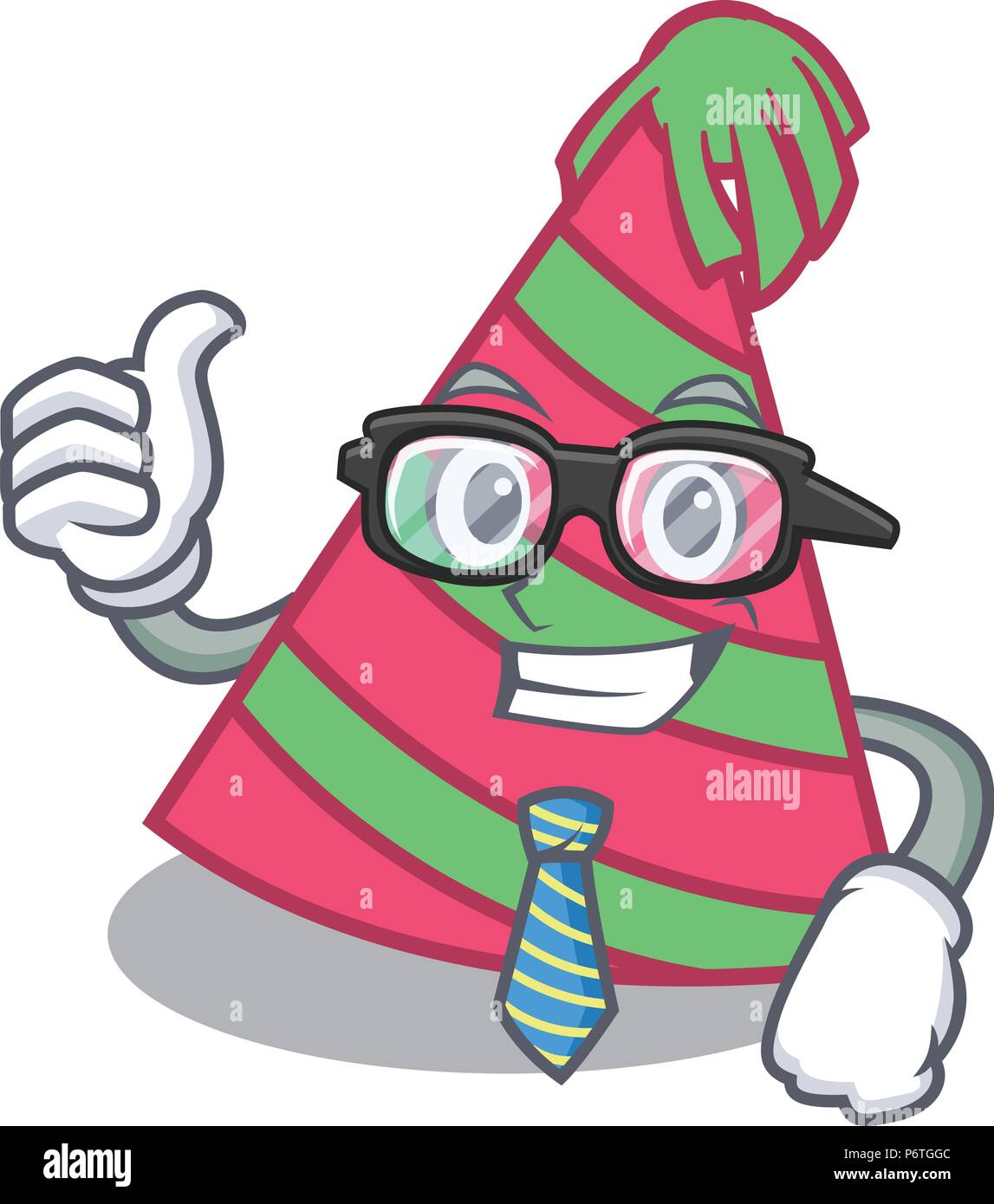 Businessman party hat character cartoon Stock Vector Image & Art - Alamy