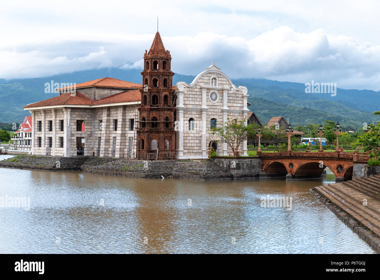 Spanish style church at Bataan, Philippines Stock Photo - Alamy