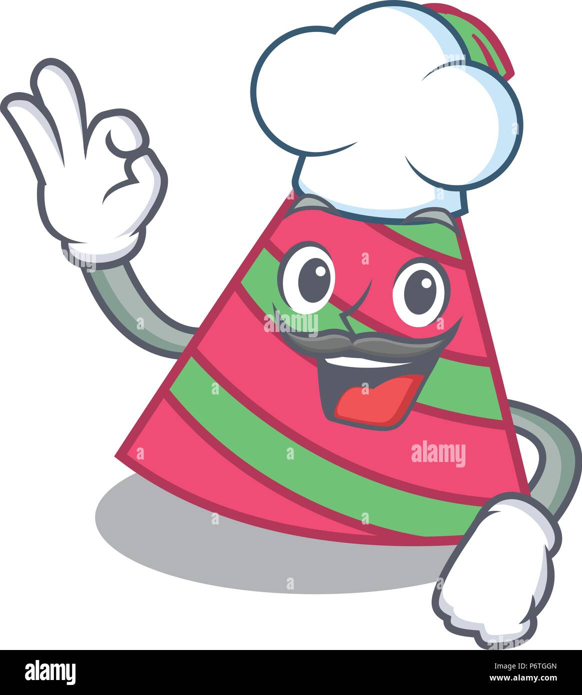 Chef party hat character cartoon Stock Vector Image & Art - Alamy