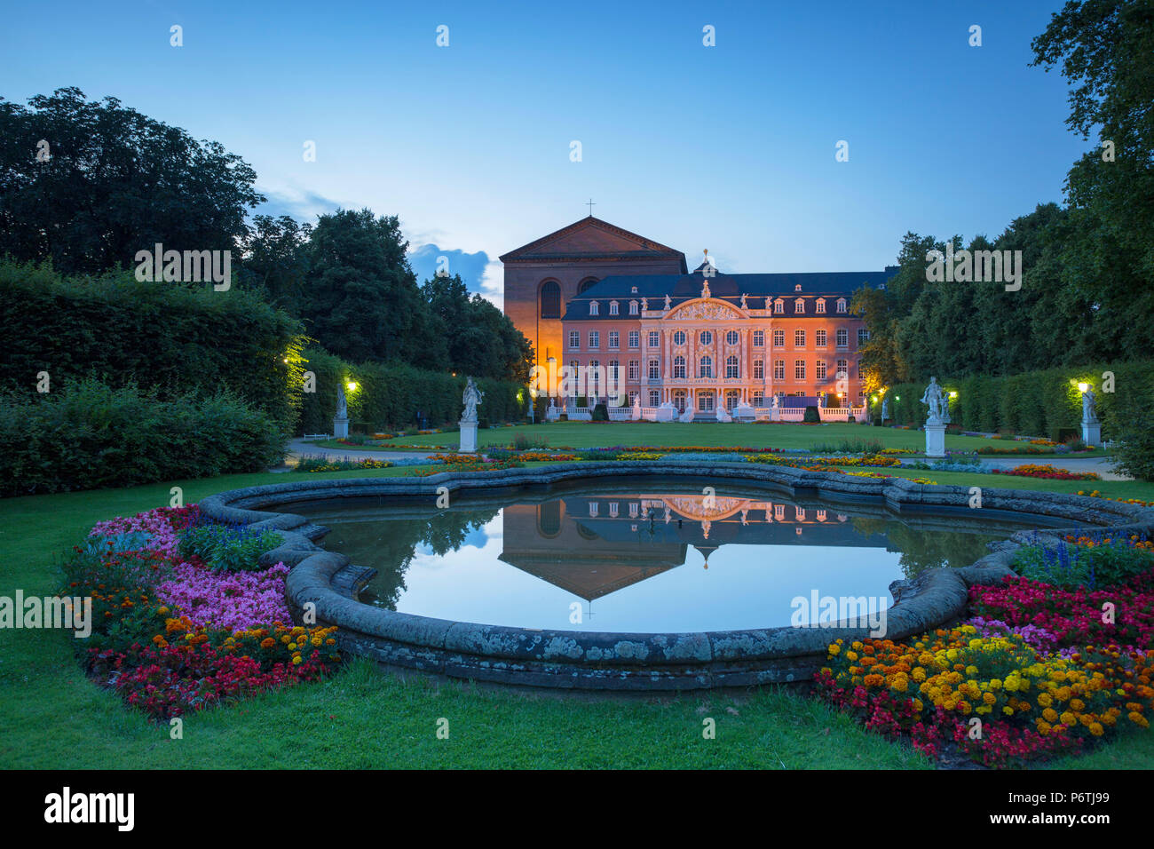 Basilica of Constantine and Rococo Palace, Trier, Rhineland-Palatinate ...