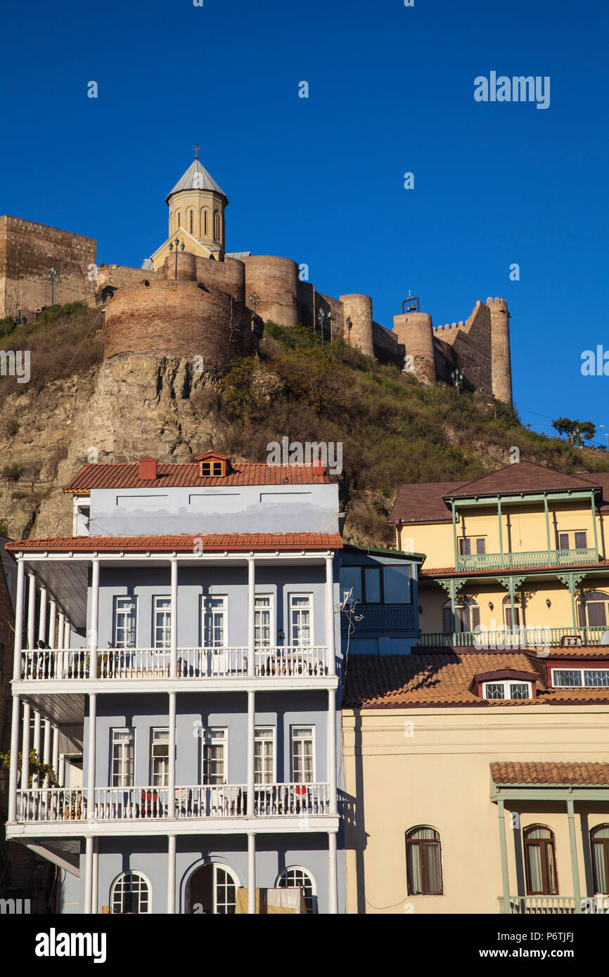 Georgia, Tbilisi, Narikala Fortress above Old town Stock Photo - Alamy