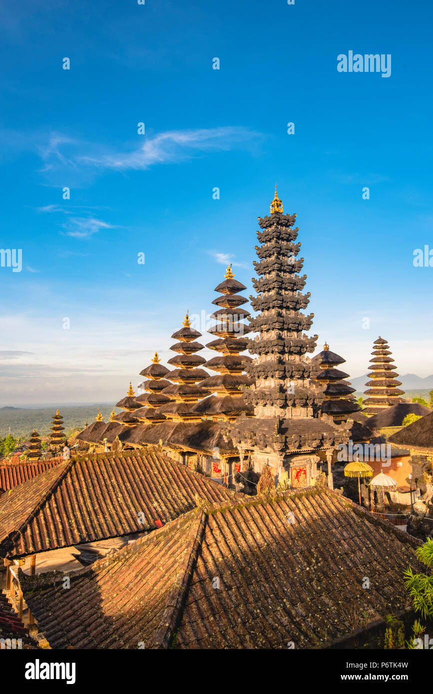 Pura Agung Besakih temple complex, Besakih, Bali, Indonesia. The most ...