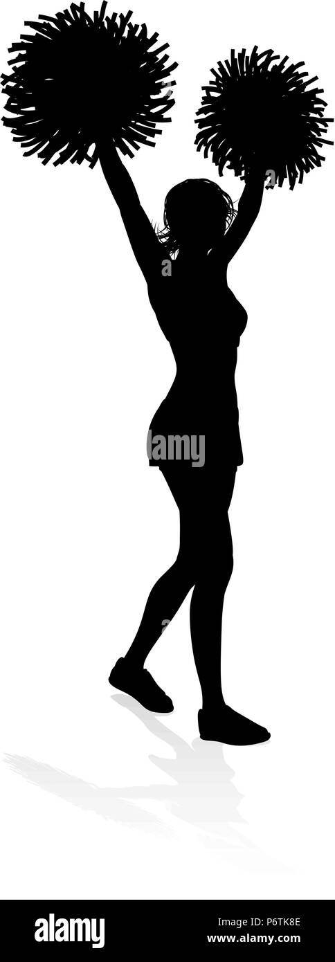 High school cheerleader girl Stock Vector Images - Alamy