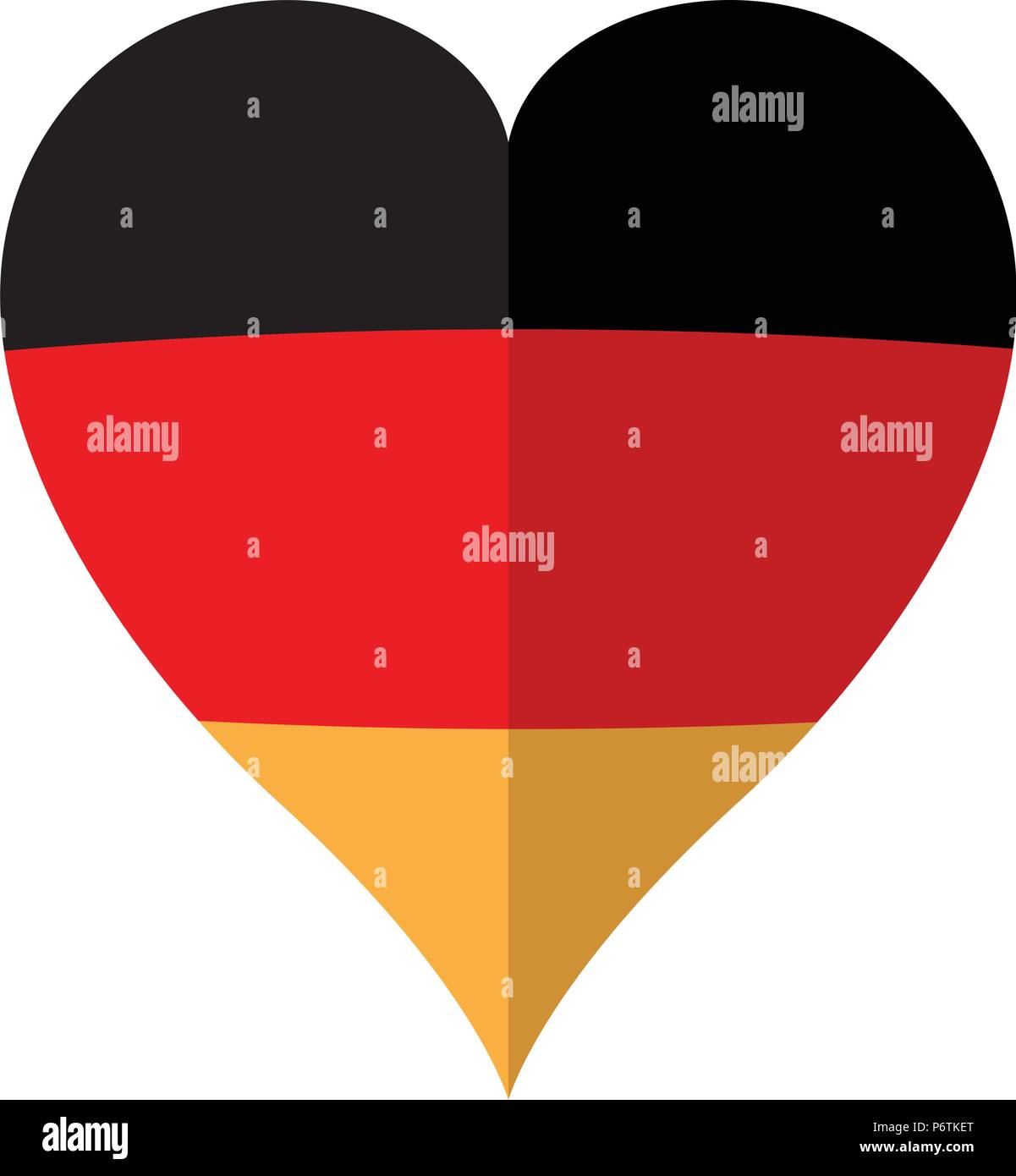 German flag heart Stock Vector Images - Alamy