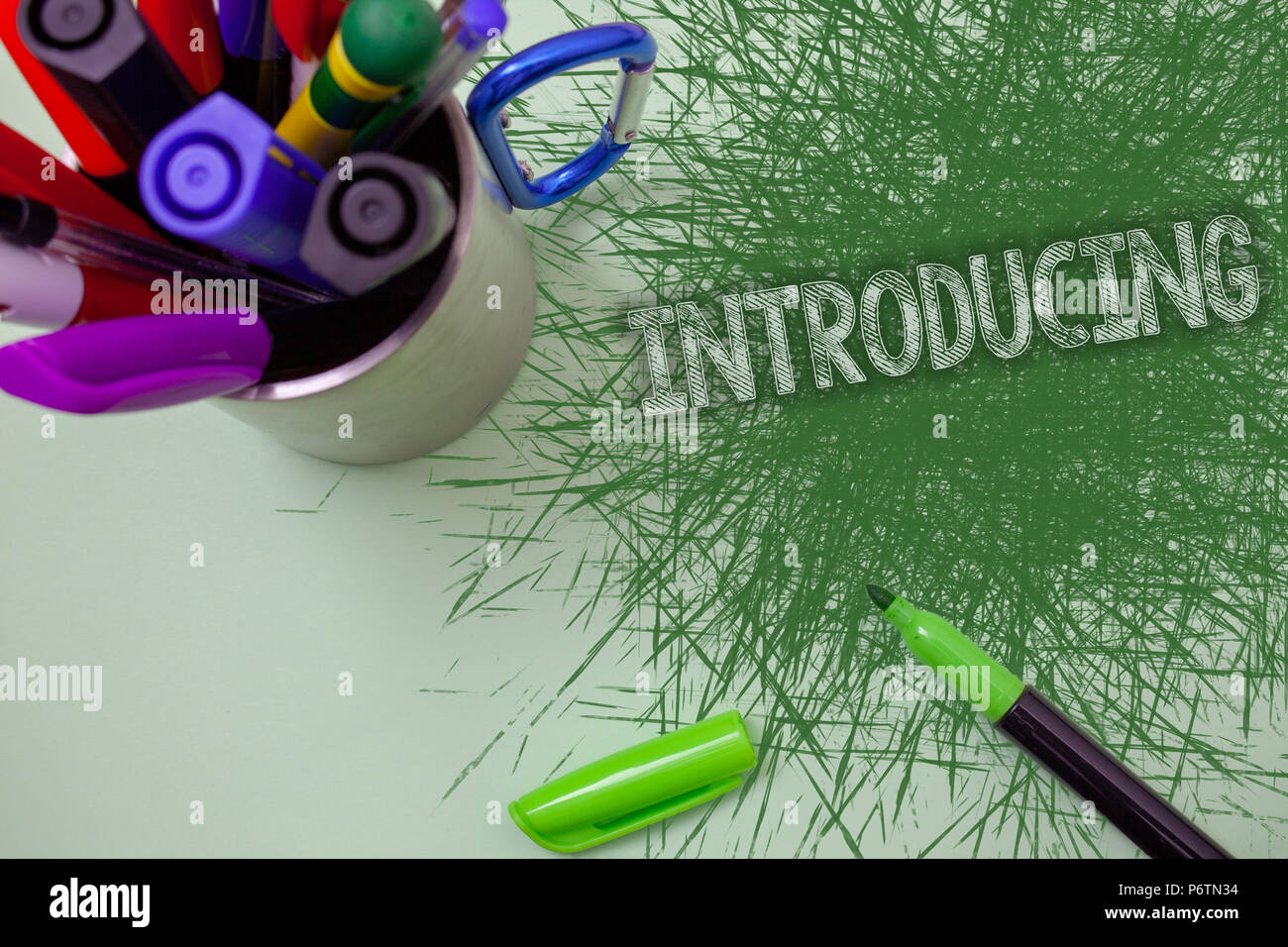 Word writing text Introducing. Business concept for Presenting a topic ...