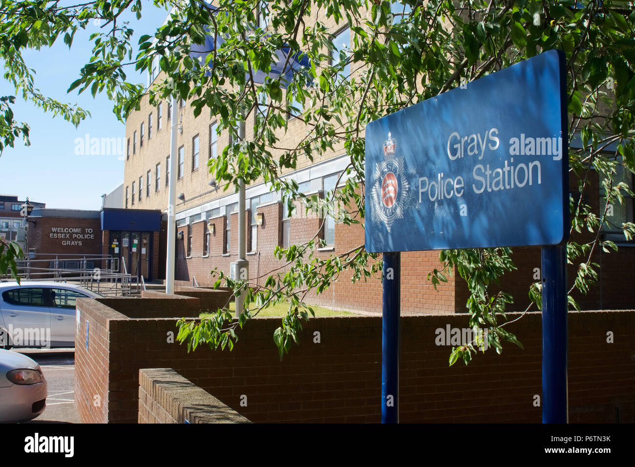 An exterior view of Grays Police Station in Essex, UK Credit: Ben ...