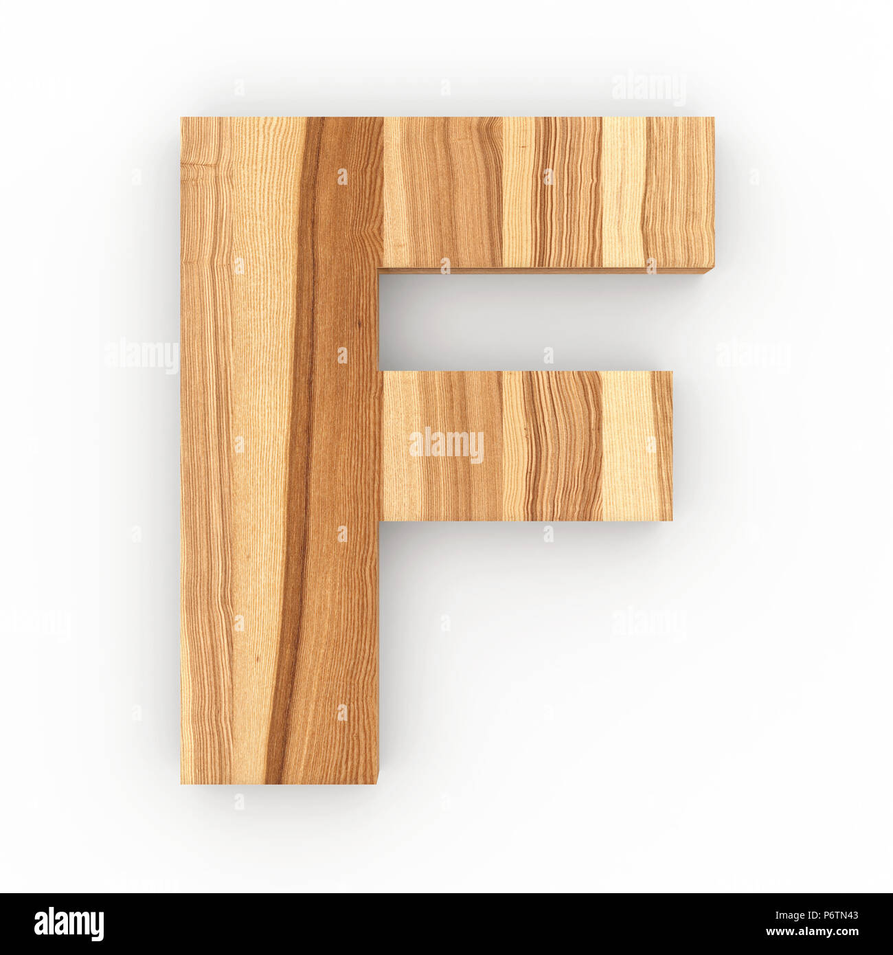 Wooden letter F isolated on white background Stock Photo - Alamy