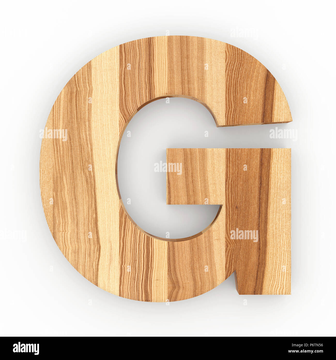 Wooden letter G isolated on white background Stock Photo - Alamy