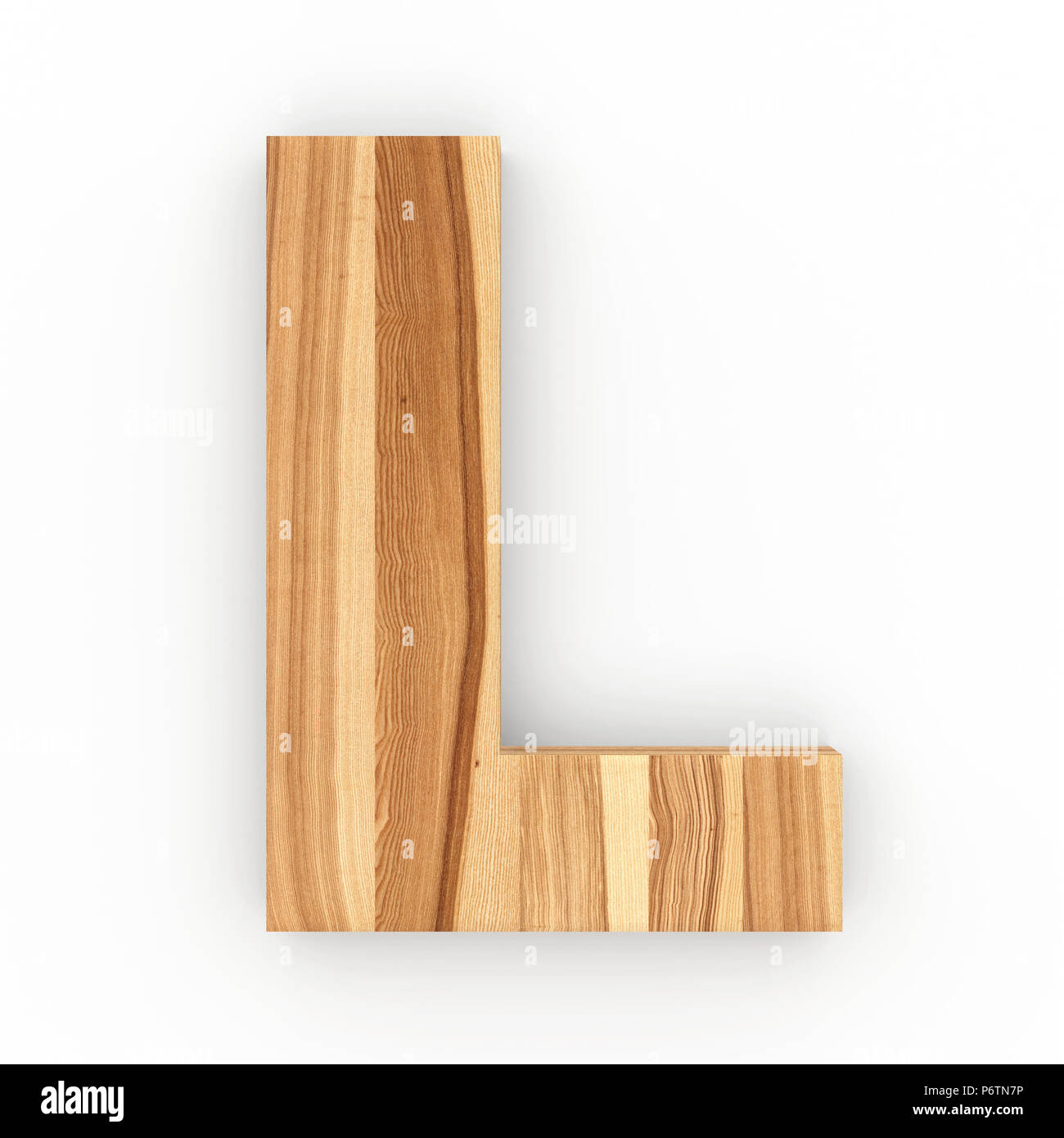 Wooden letter L isolated on white background Stock Photo - Alamy
