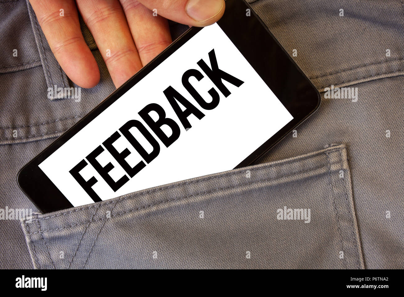 Writing note showing Feedback. Business photo showcasing Customer ...