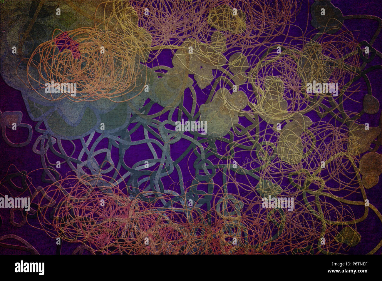 Grunge & rough. Abstract conceptual geometric blended messy shapes ...