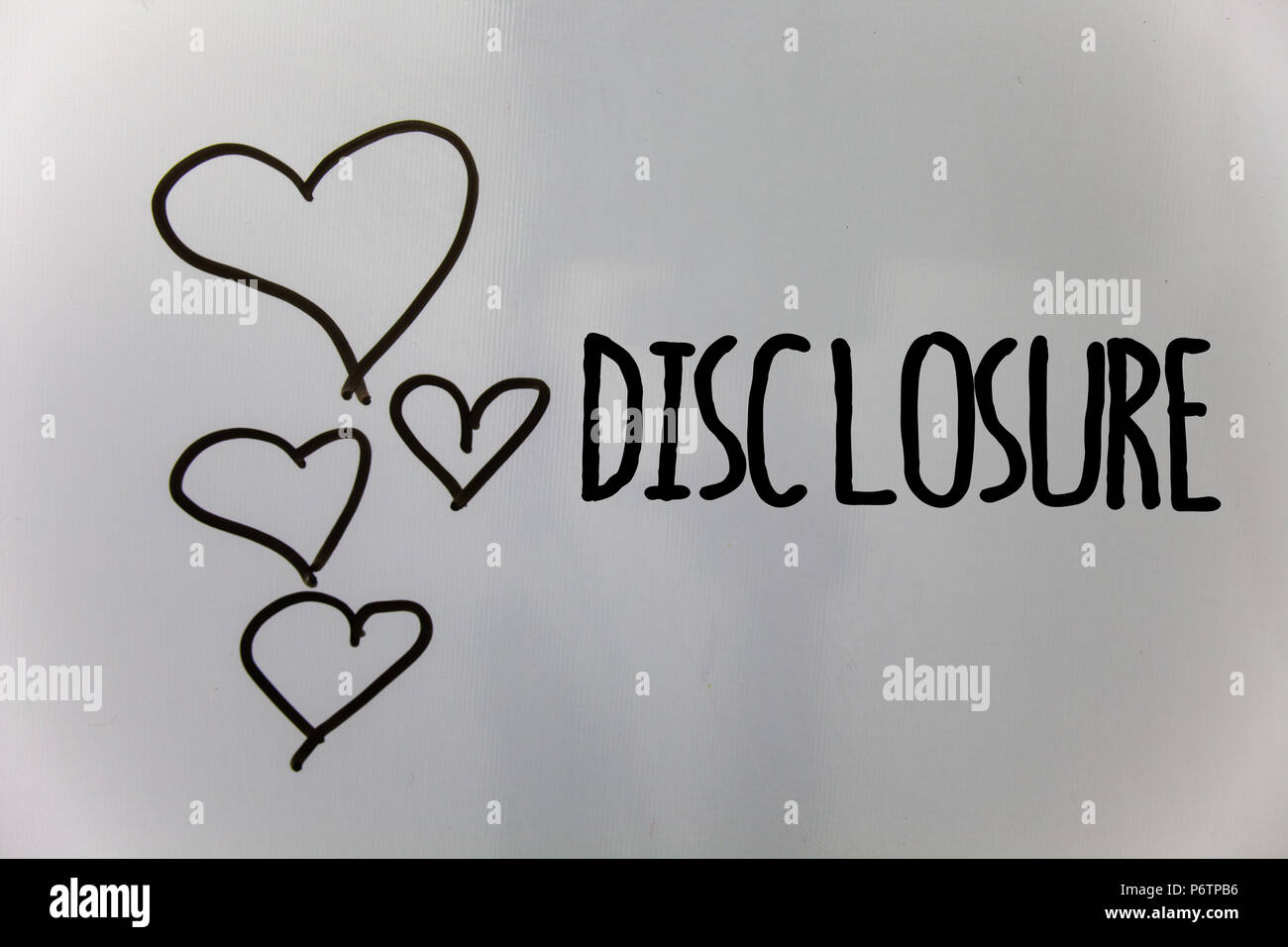 Word writing text Disclosure. Business concept for The action of making ...