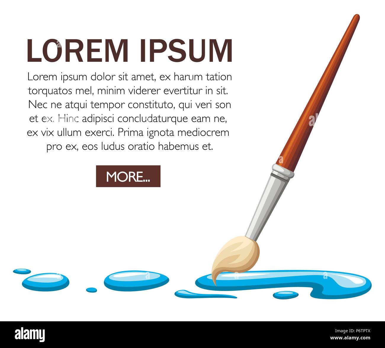 Cartoon messy paint brush hi-res stock photography and images - Alamy
