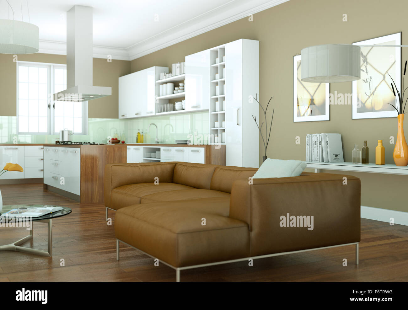 modern bright interior design appartment Stock Photo - Alamy