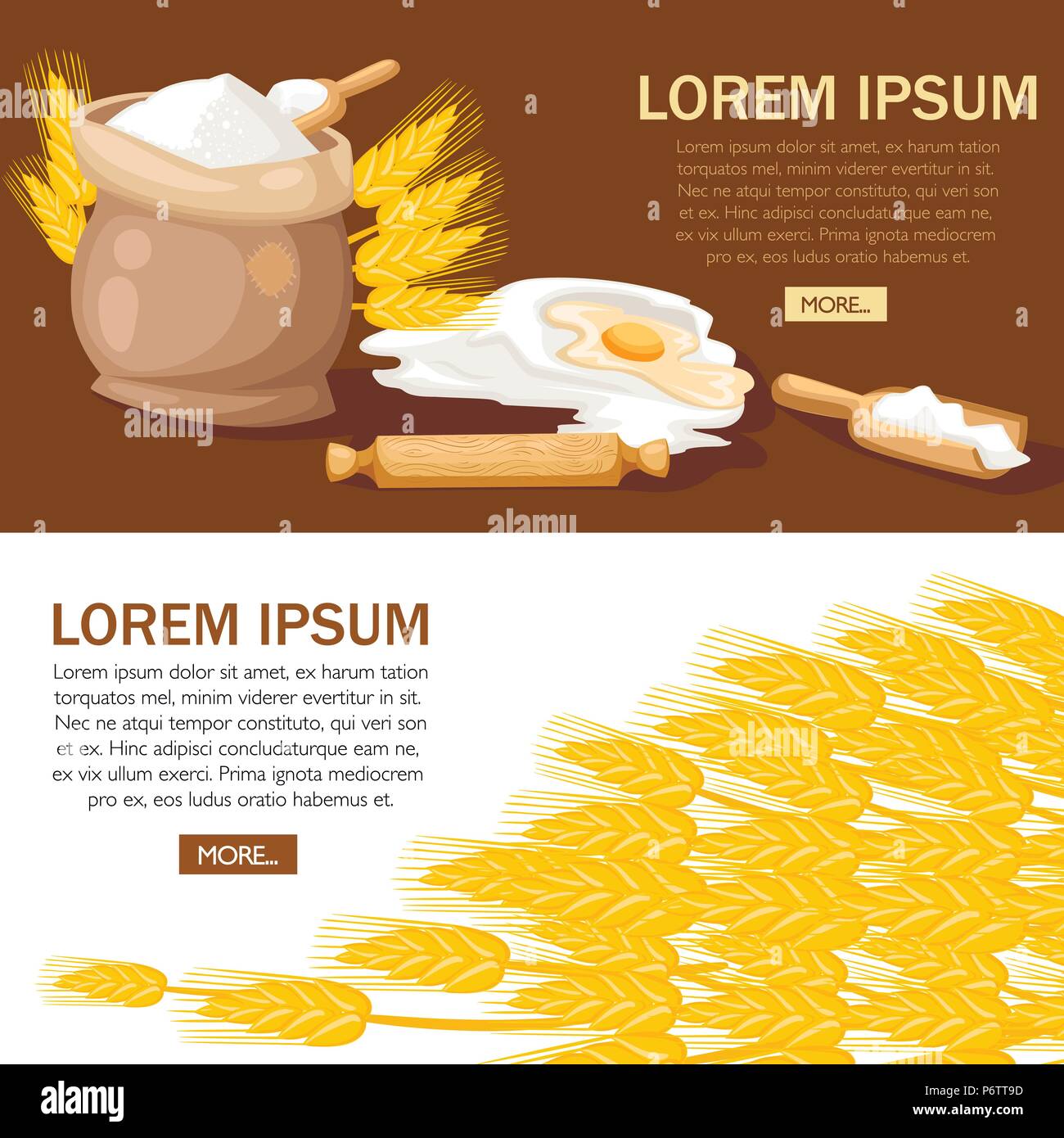 Wheat white flour egg Stock Vector Images - Alamy