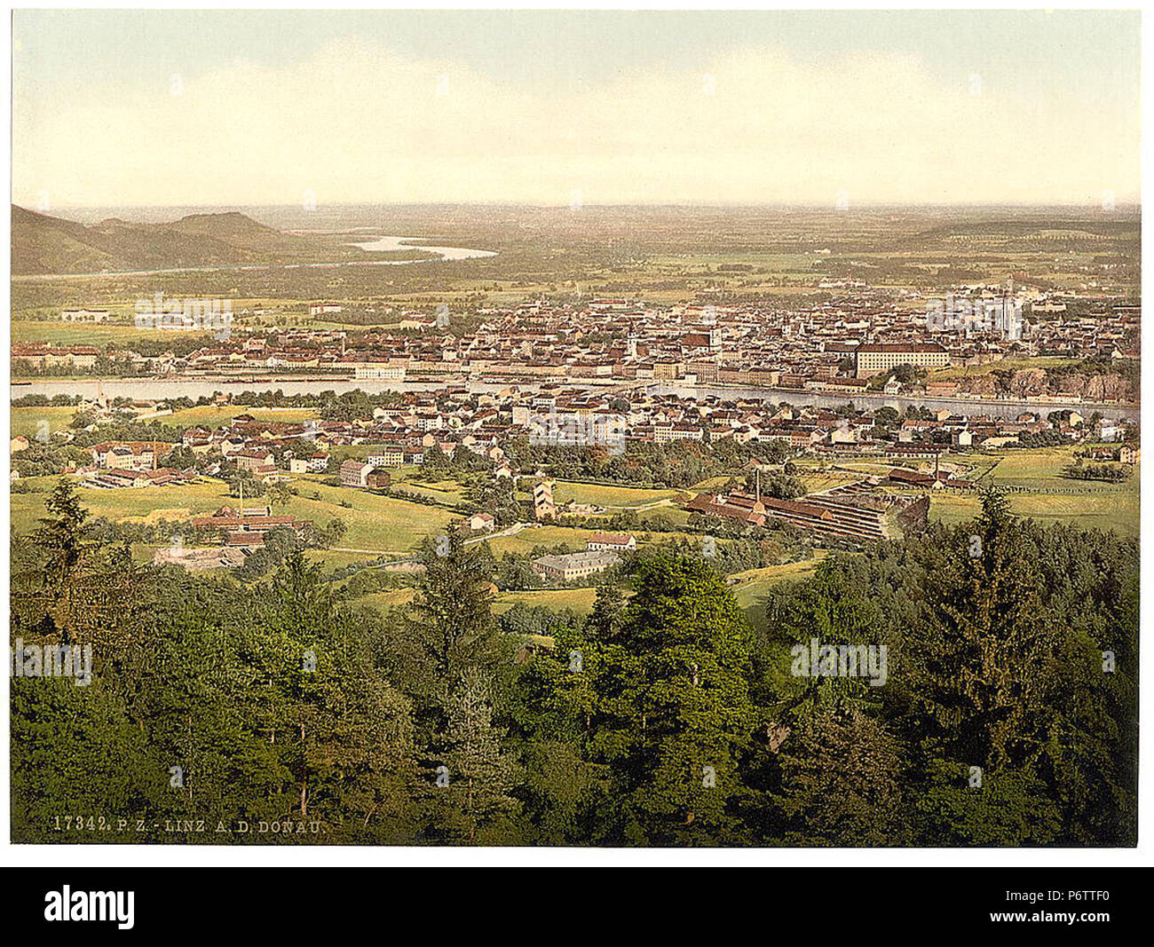 Vintage street scene or city view vintage photography from the early ...