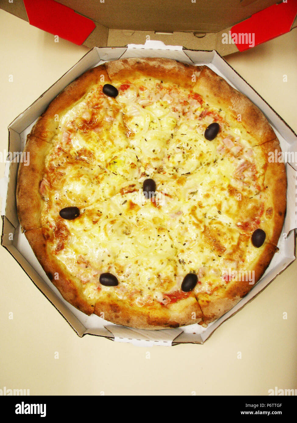 Portuguese Pizza in box, São Paulo, Brazil Stock Photo - Alamy