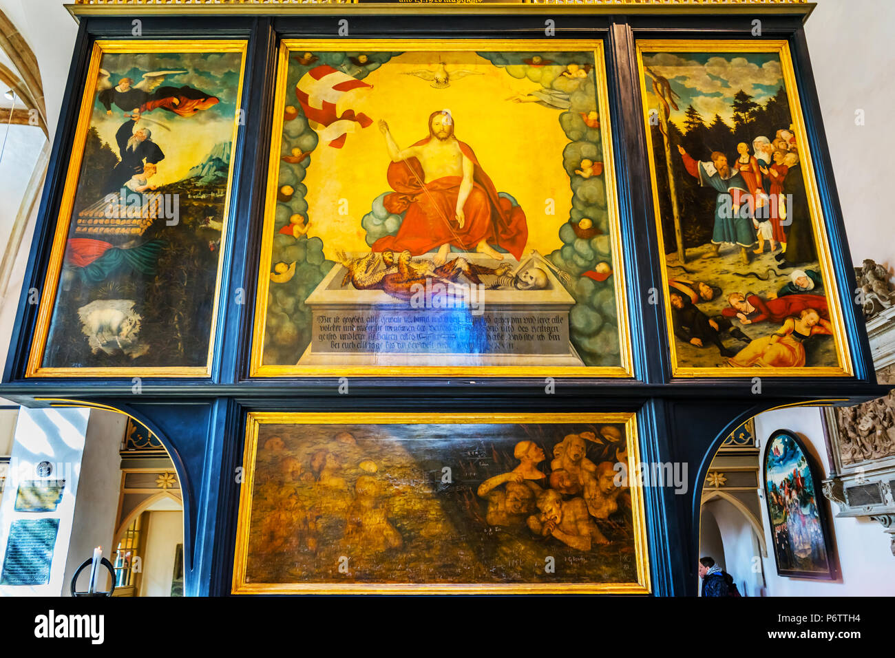 Cranach Christ Altarpiece Painting Saint Mary's City Church Stadtkirche ...