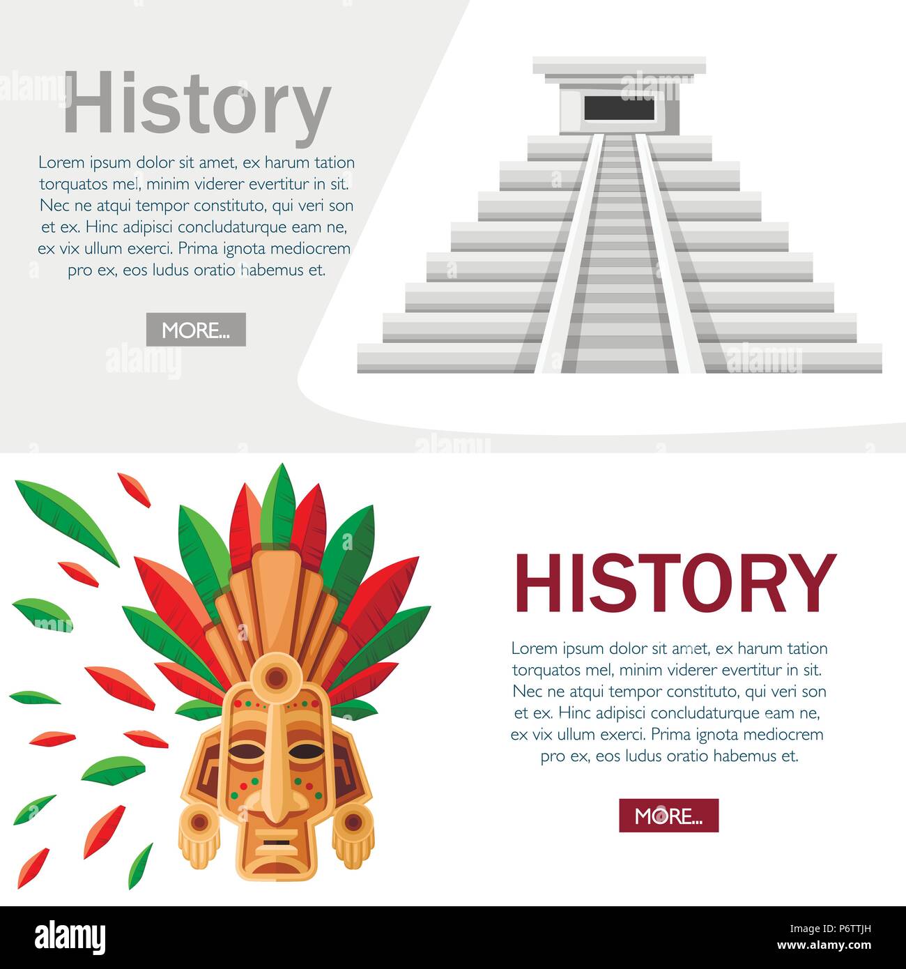 Aztec pyramid vector hi-res stock photography and images - Alamy