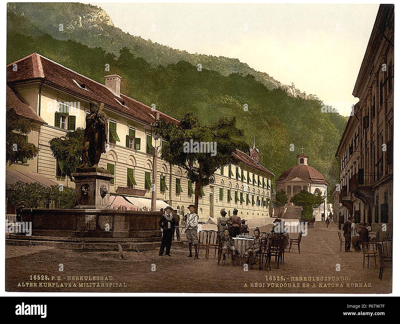 Vintage street scene or city view vintage photography from the early ...