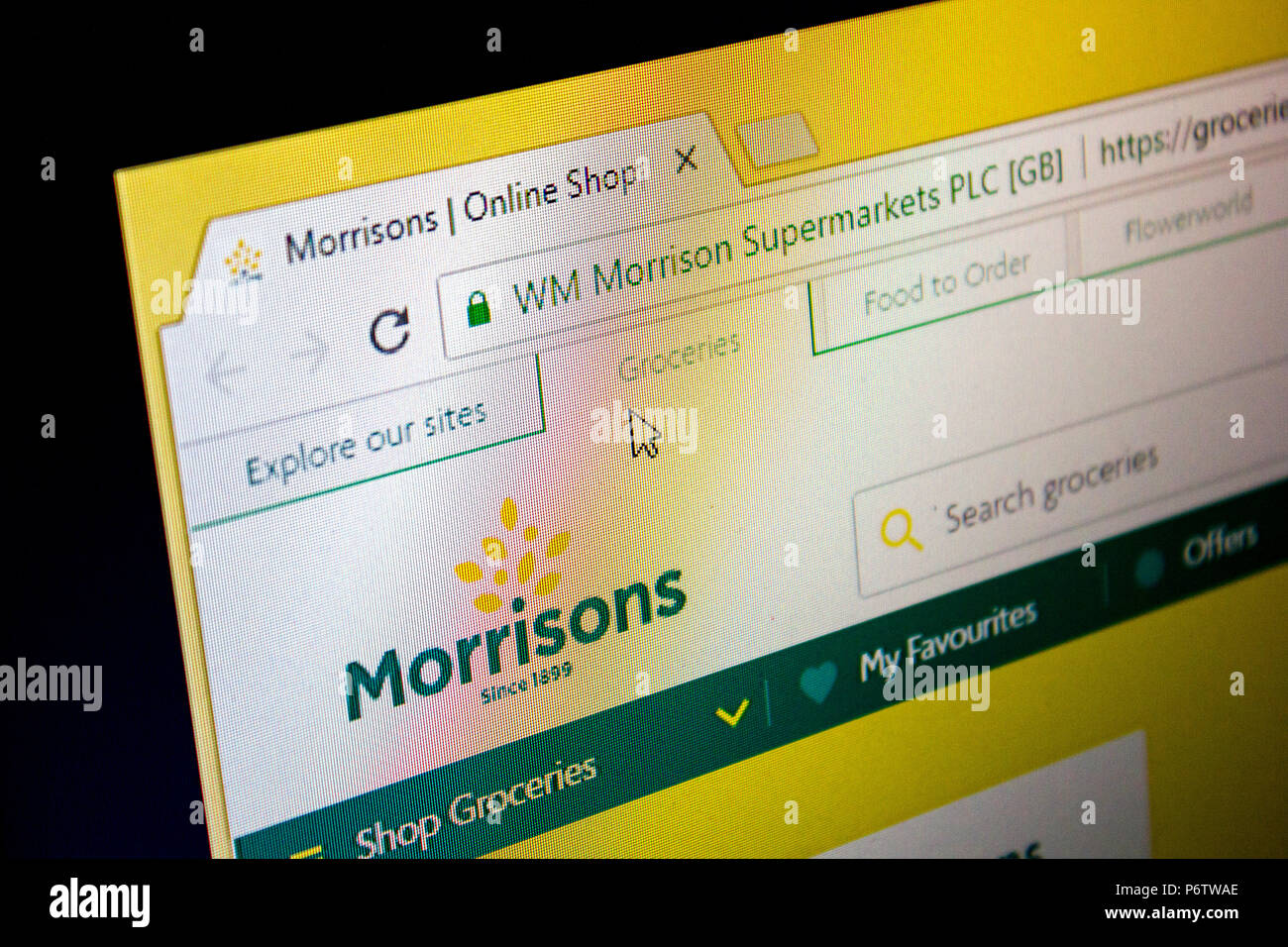 Website - Morrisons Stock Photo - Alamy