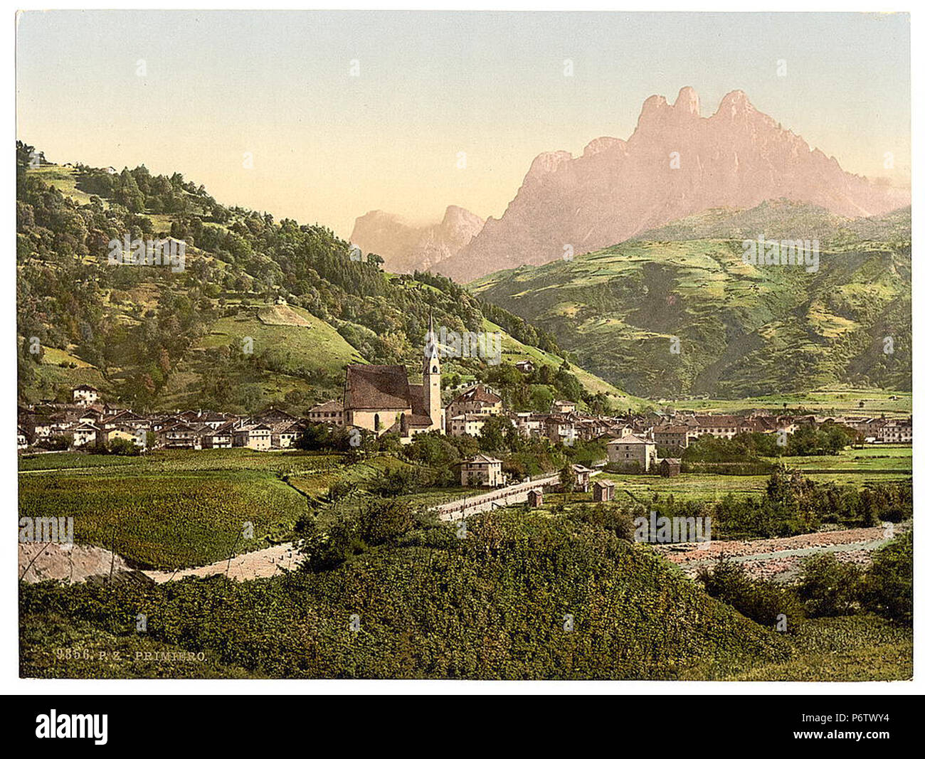 Vintage street scene or city view vintage photography from the early ...