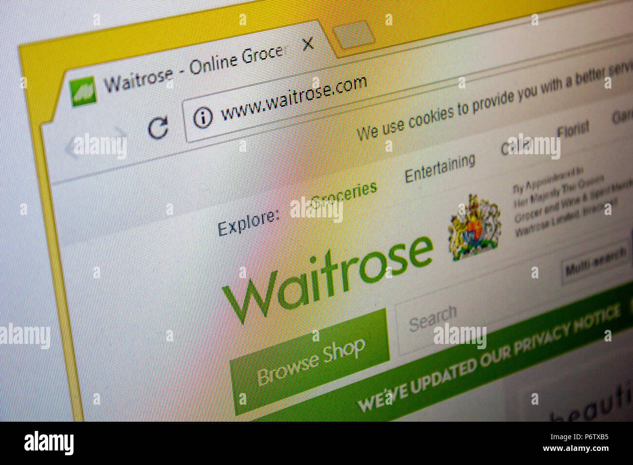 Waitrose shopping online hi-res stock photography and images - Alamy