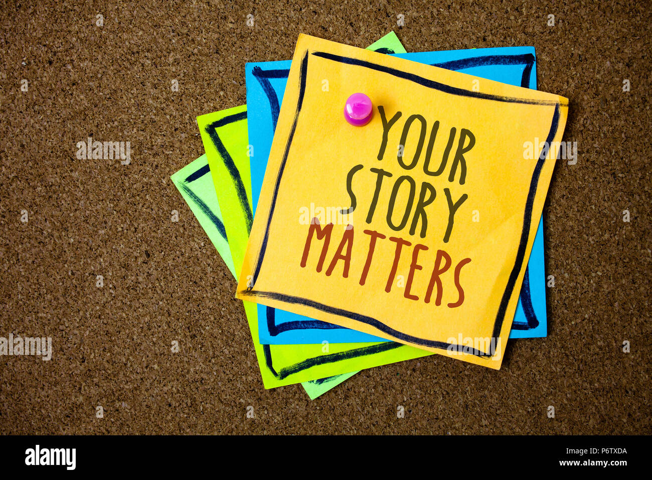 Writing note showing Your Story Matters. Business photo showcasing ...