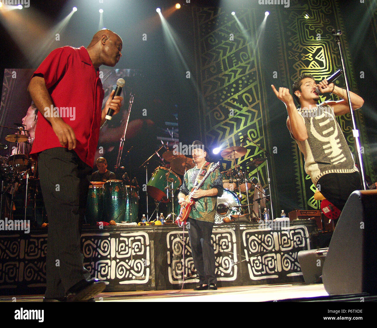ATLANTA, GA - March 25: Tony Lindsay, Carlos Santana, and Andy Vargas ...