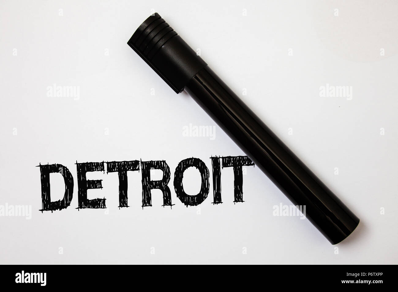 Word writing text Detroit. Business concept for City in the United ...