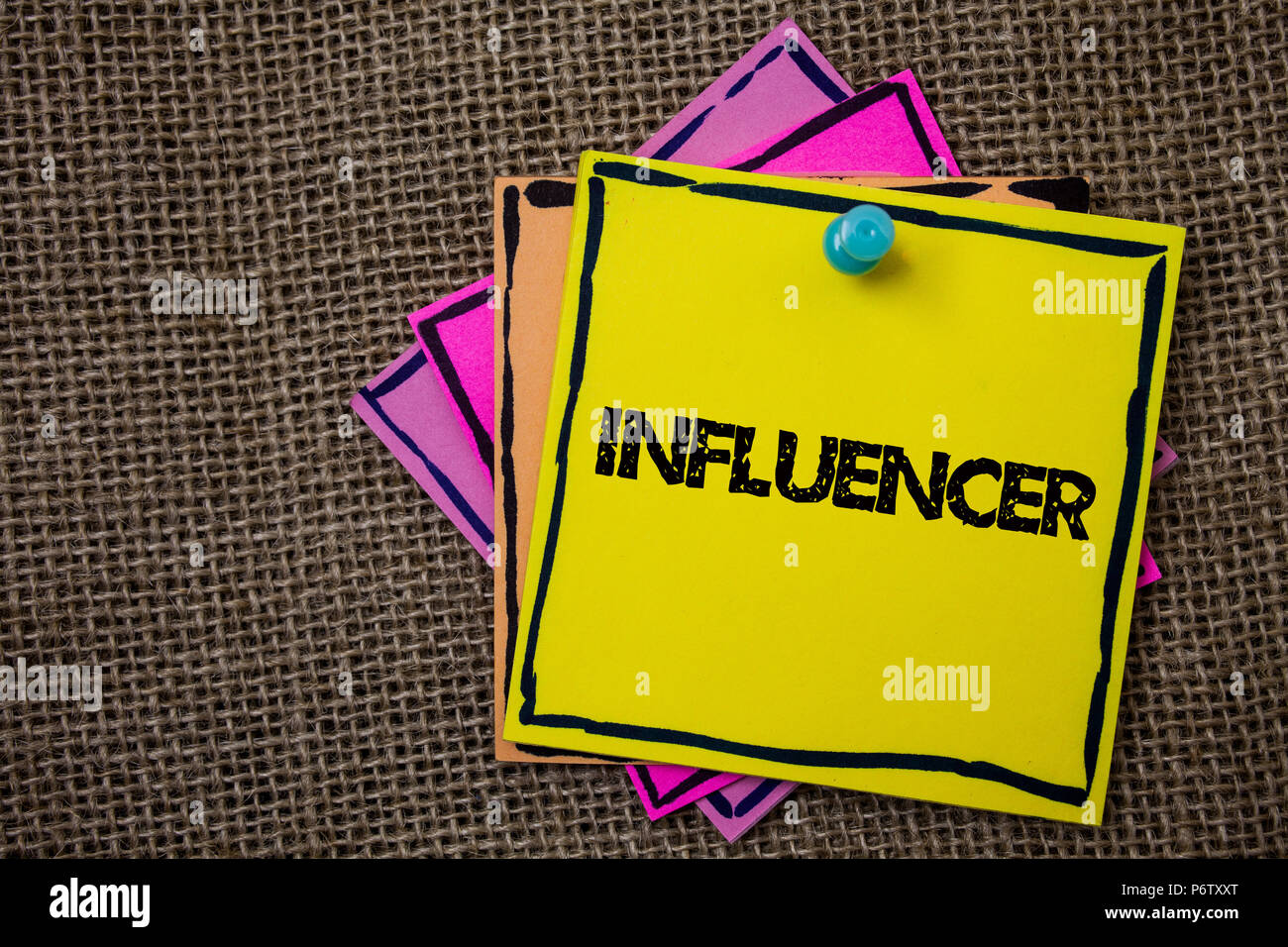 Word writing text Influencer. Business concept for Person who ...