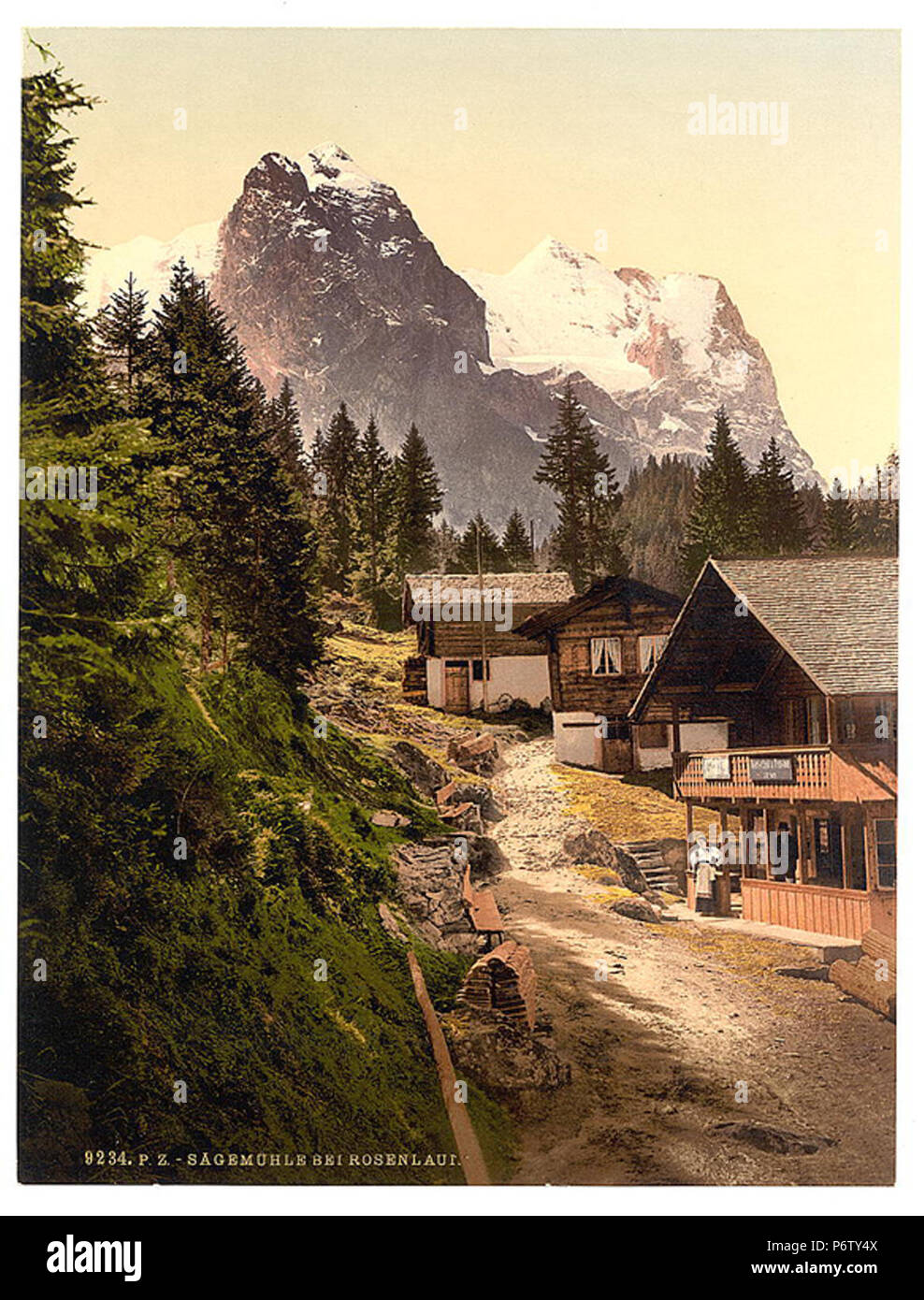 Vintage street scene or city view vintage photography from the early ...