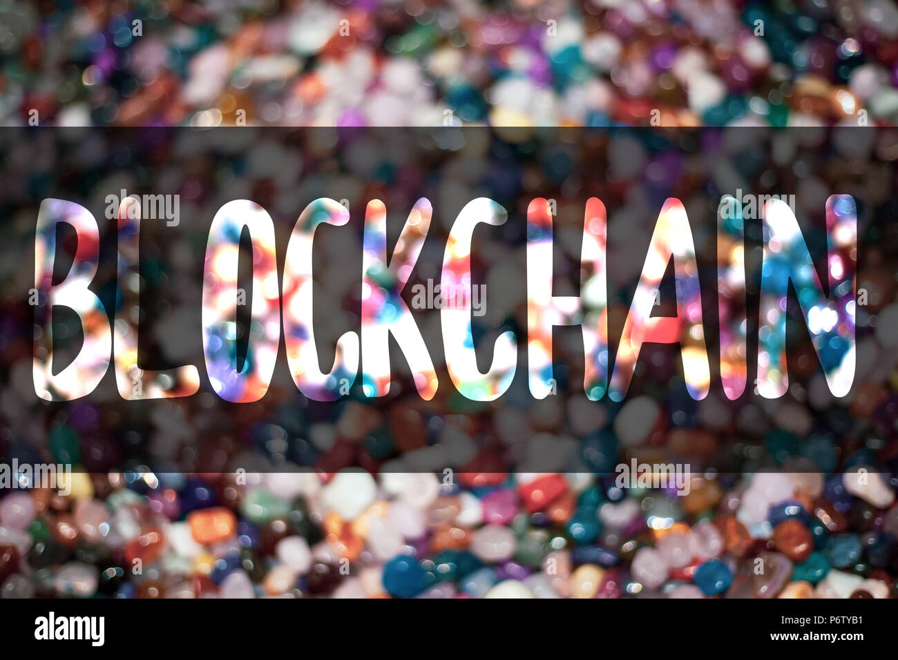 Text sign showing Blockchain. Conceptual photo Register Log Financial ...