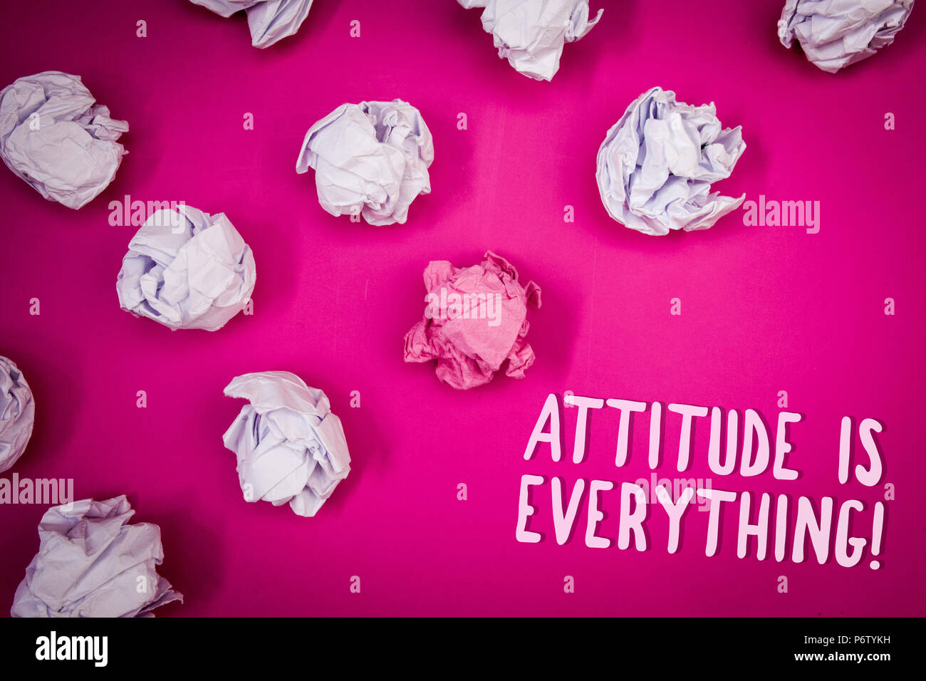 Conceptual hand writing showing Attitude Is Everything. Business photo ...