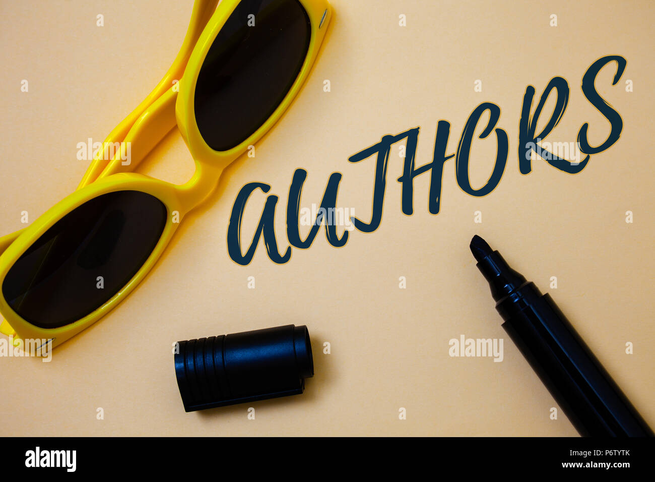 Writing note showing Authors. Business photo showcasing Writer ...