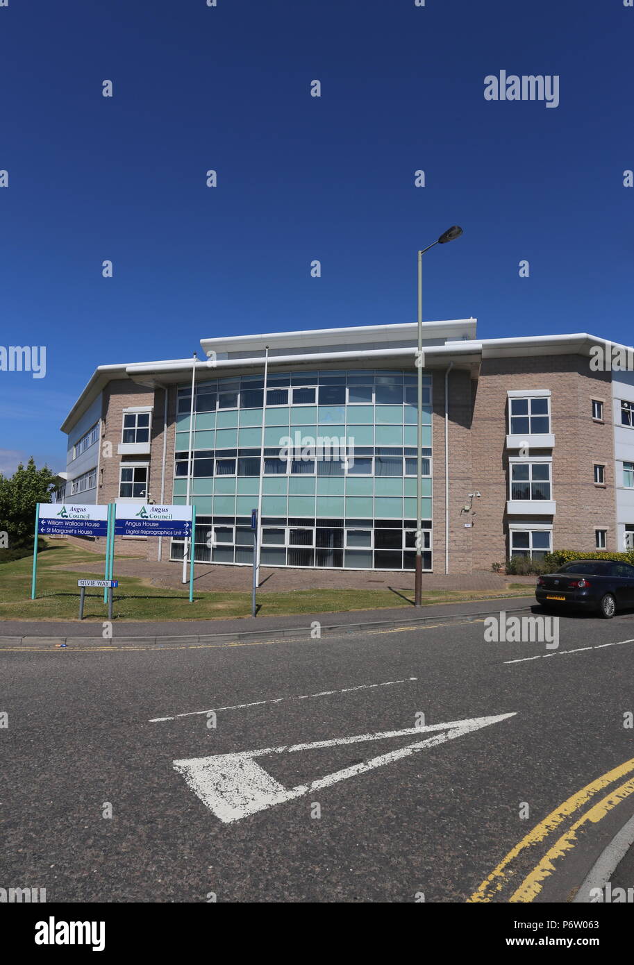 Exterior of Angus Council Offices Forfar Angus Scotland July 2018 Stock ...