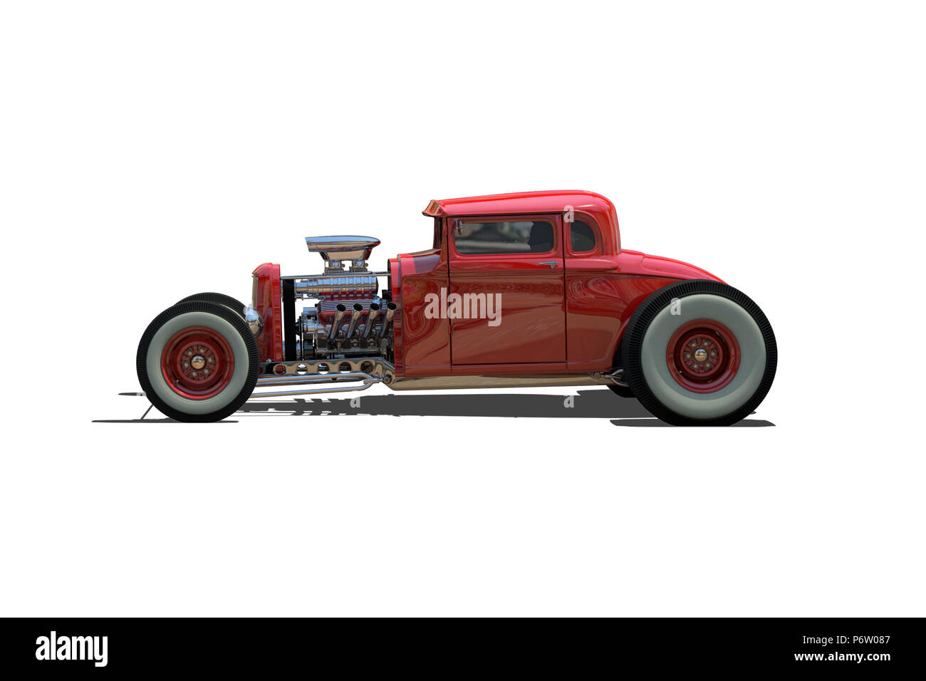 Hot Rod 3D render Stock Photo - Alamy