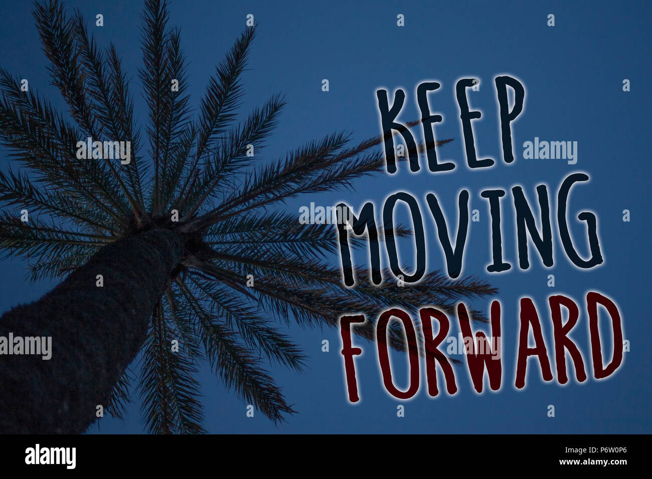 Text sign showing Keep Moving Forward. Conceptual photo improvement ...