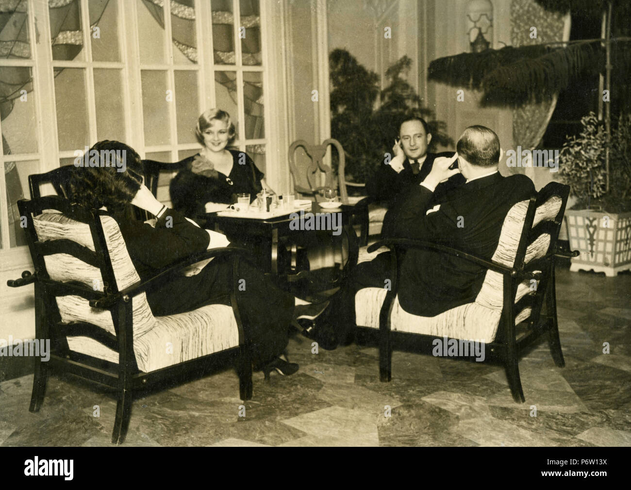 Actress Alice Terry Ingram onboard SS Rex, 1940s Stock Photo - Alamy