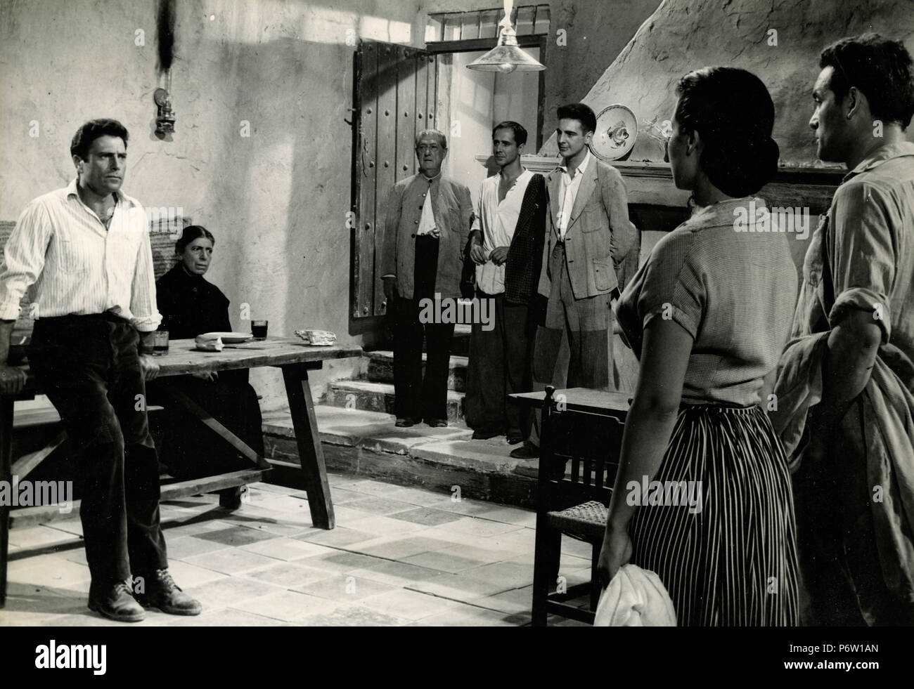 Actors Raf Vallone and Jorge Mistral in the movie La Venganza, 1940s ...