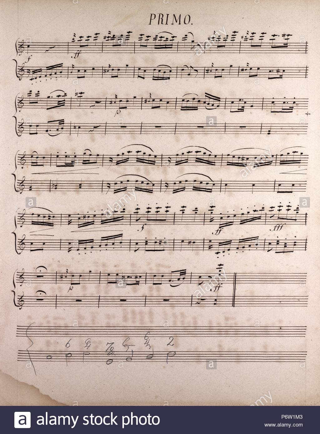 Handwritten Sheet Music Stock Photos & Handwritten Sheet Music Stock ...