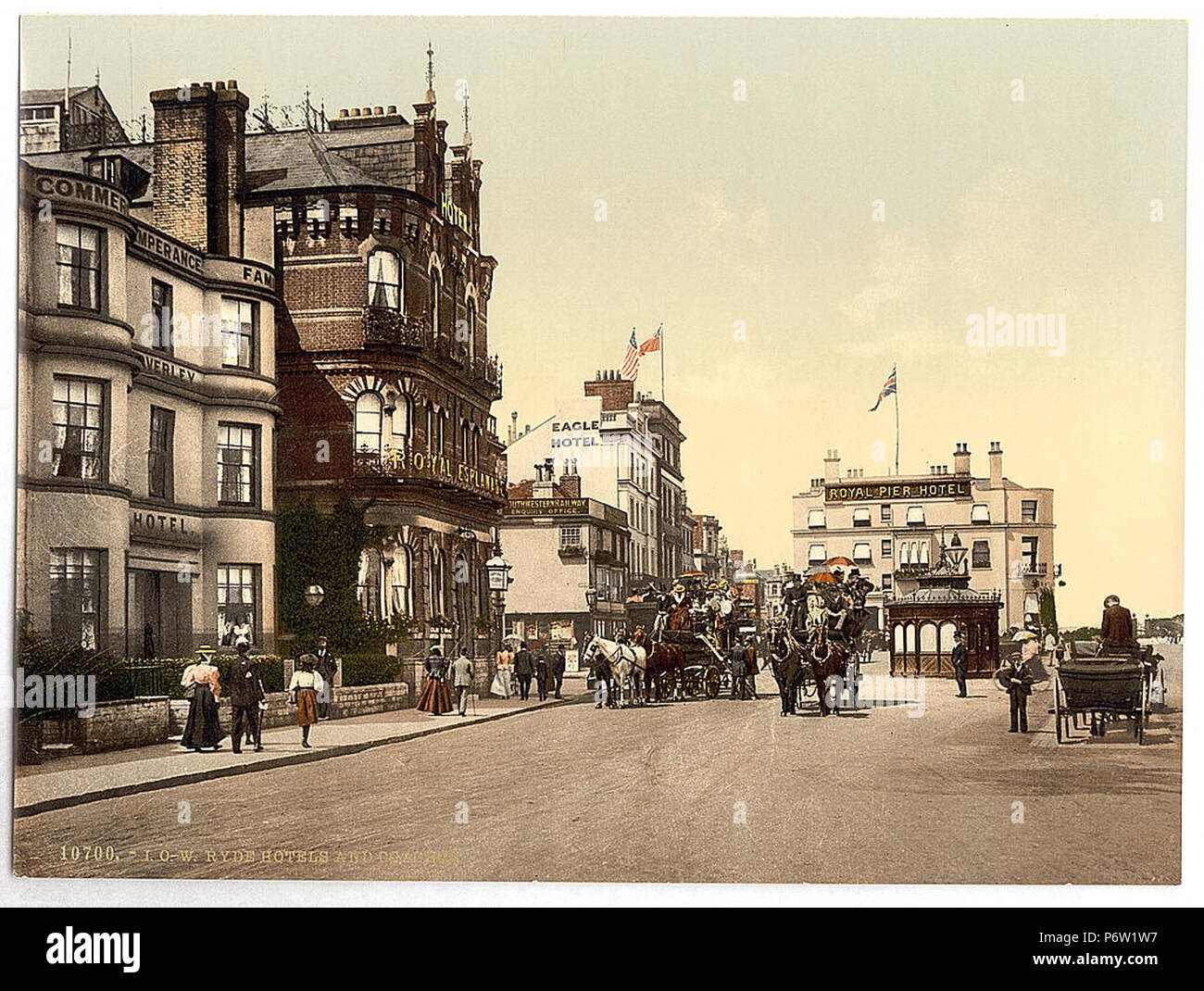 Vintage street scene or city view vintage photography from the early ...